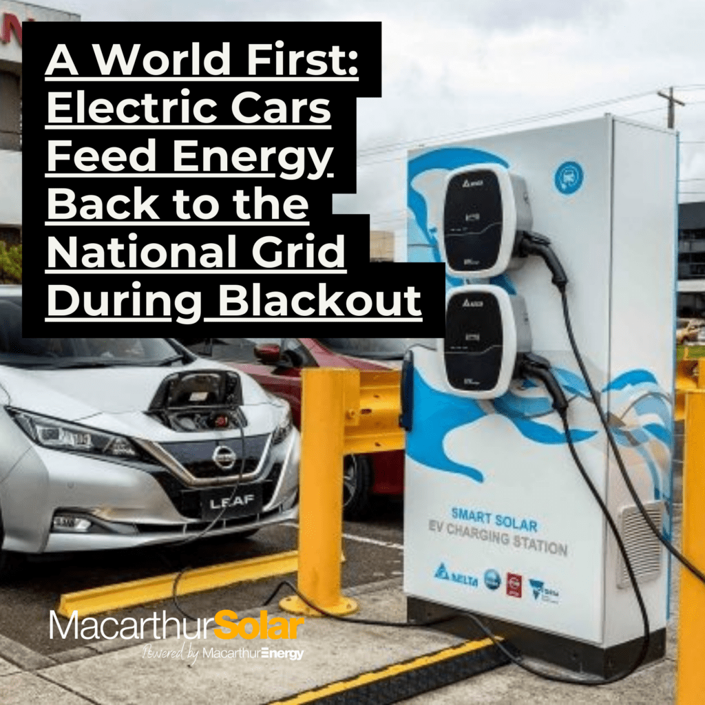 Electric Cars Feeding Energy Back to the National Grid: A ...
